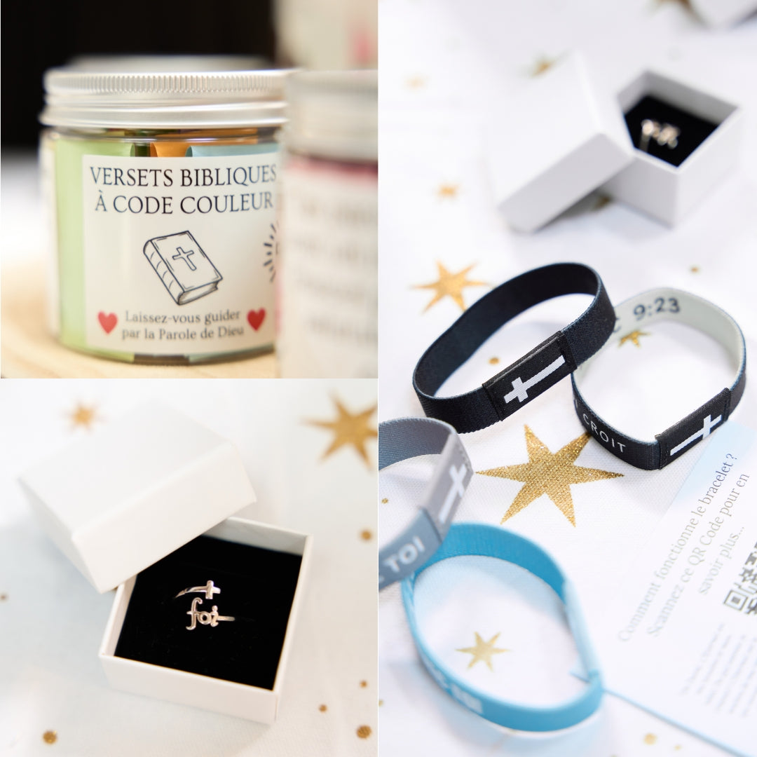 Boutique chrétienne MD ART – Pots à versets, bracelets & bijoux